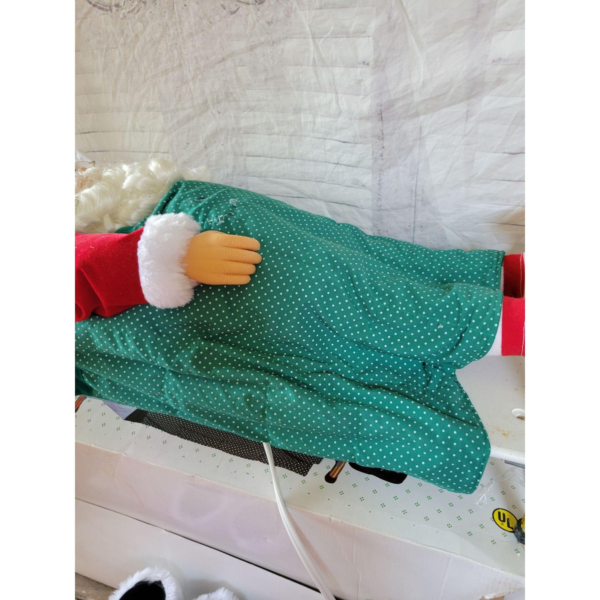 Sta Deluxe Animated Sleeping Santa Xmas Snore 24-in Vintage | Etsy