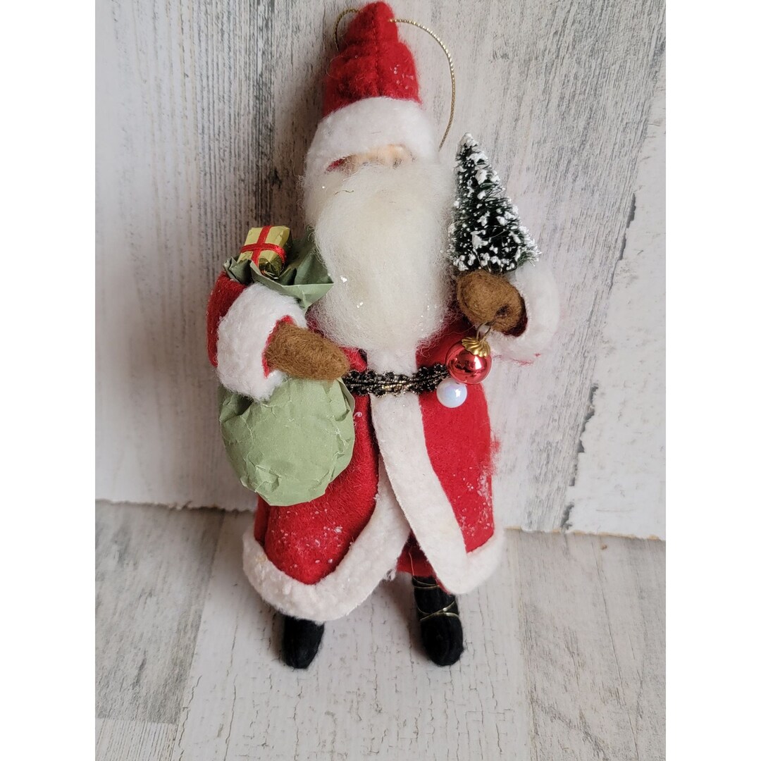 Plush Santa Claus Gift Bag Tree Sell Ornament Xmas - Etsy