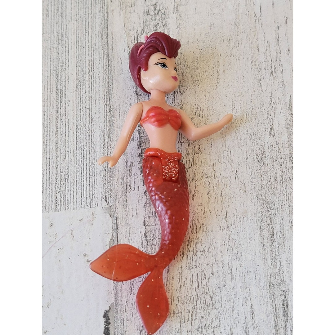 Mattel Red Glitter Mermaid Fantasy Doll Toy Figure - Etsy