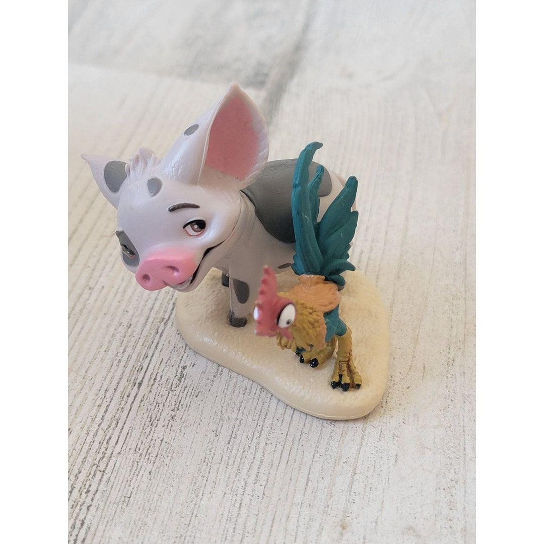 Hai Hai Rooster Pua Pig Moana Disney Pixar Toy Figure - Etsy