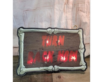 Turn Back Now Sign - Etsy
