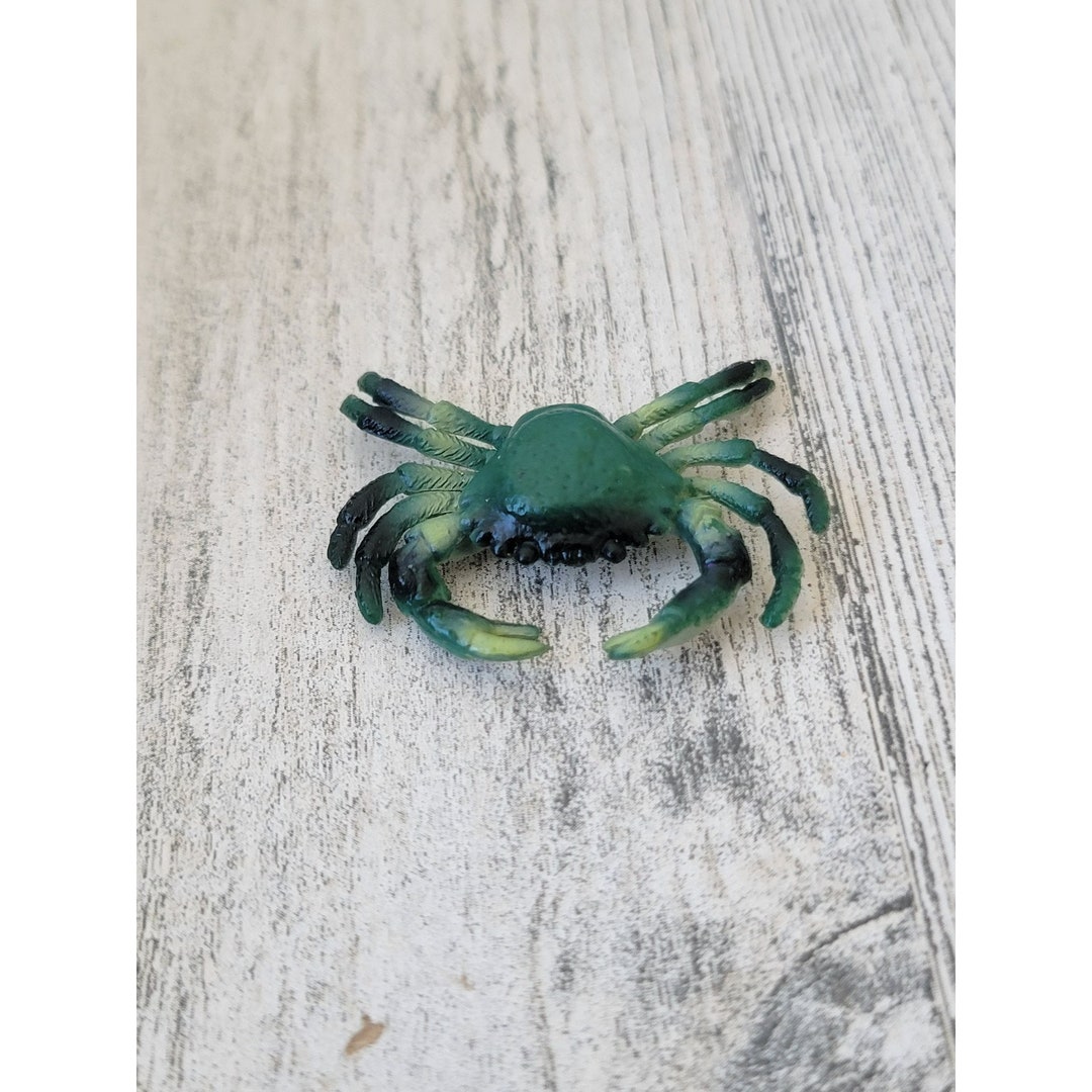 Miniature Realistic Green Crab Animal Sea Creature Toy - Etsy