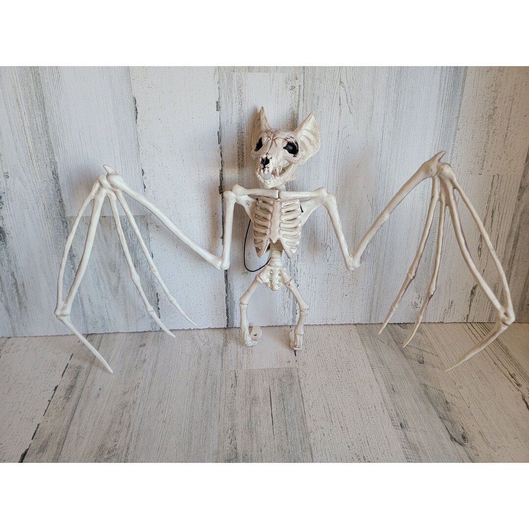 Crazy Bones Skeleton Vampire Bat Hanging Halloween Prop Decor - Etsy