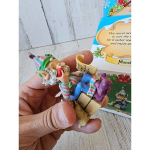 Enesco Munchie Elf North Pole Village Vintage Sandi Zimnicki as Is - Etsy
