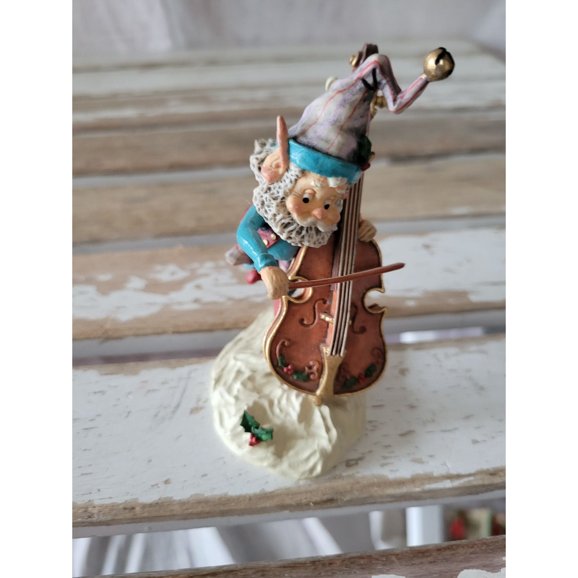 Enesco Tweeter Cello Elf Sandi Zimnicki RARE Vintage Village - Etsy