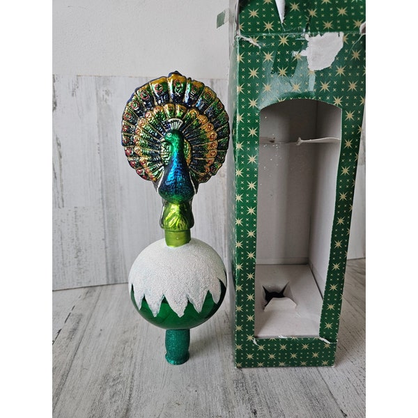 Peacock Christmas Tree Topper - Etsy