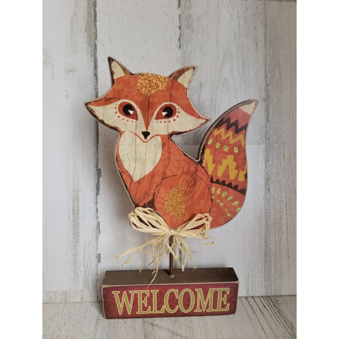 Hobby Lobby Fox Welcome Sign Fall Harvest Home Decor - Etsy
