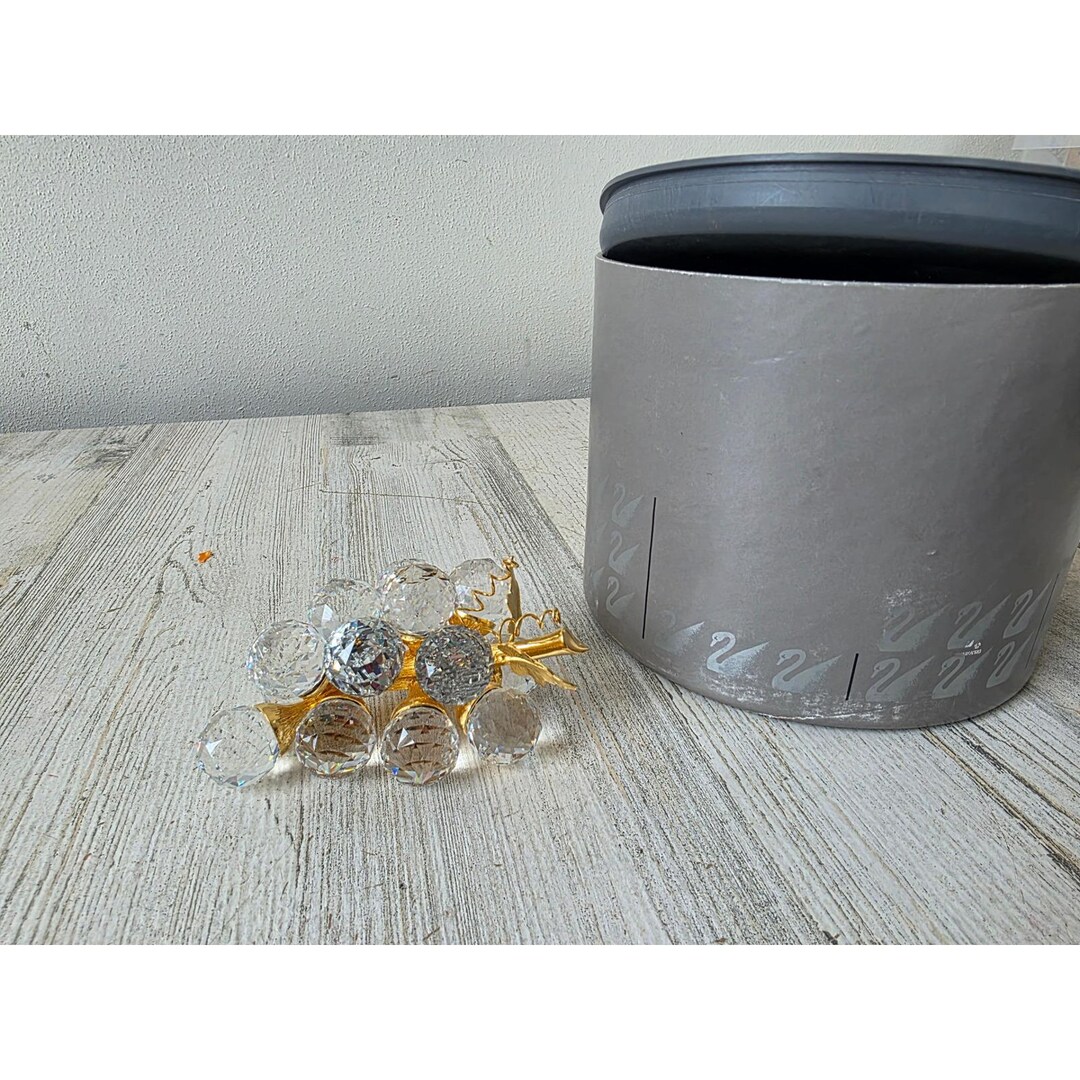 Swarovski Cluster Grapes Crystal Gold Stands - Etsy