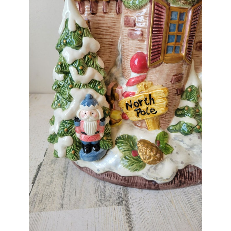 Fitz Floyd North Pole Castle Reindeer Slay Centerpiece Vase - Etsy