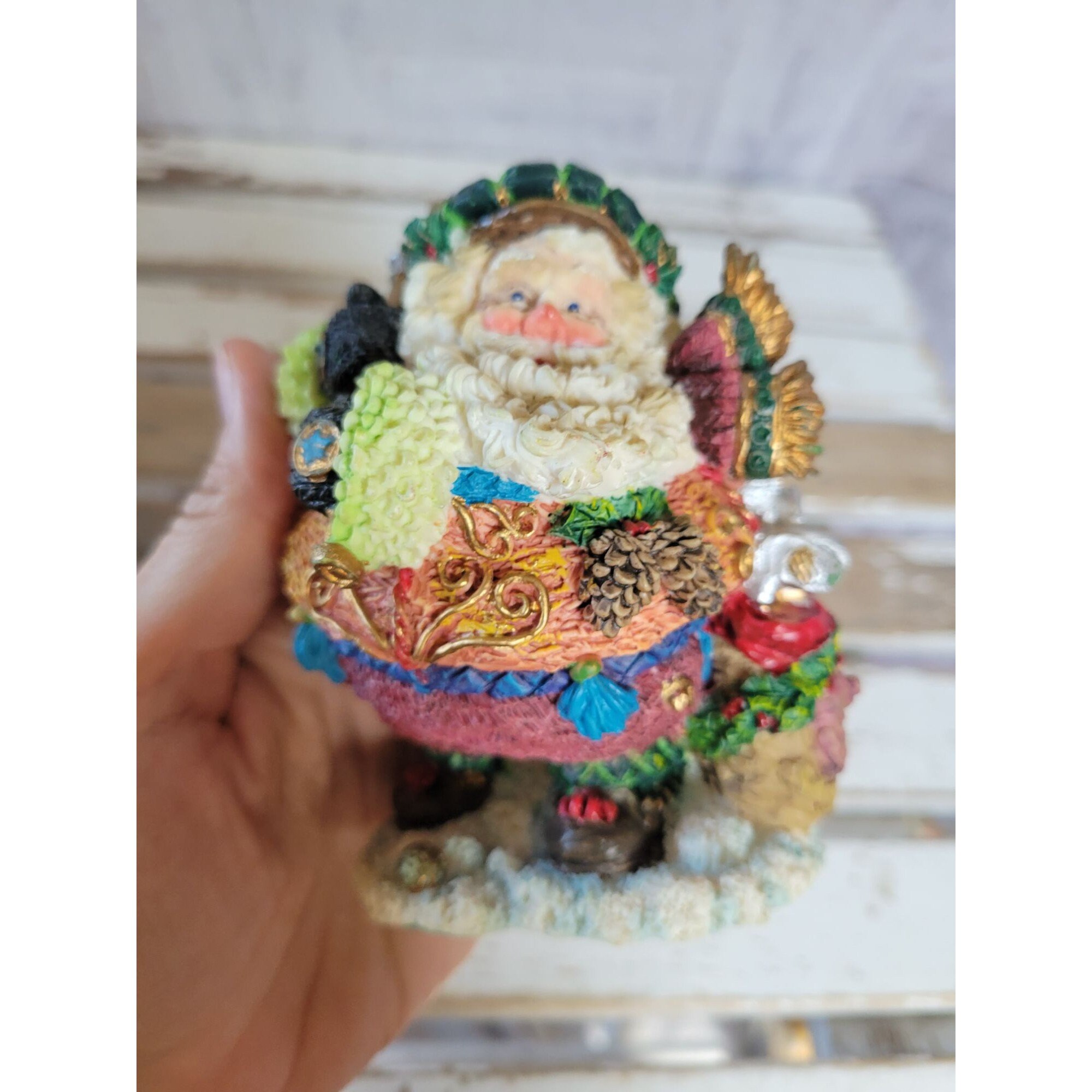 Crinkle Claus Santa Golfer 659505 1996 Sculpture Xmas Decor - Etsy