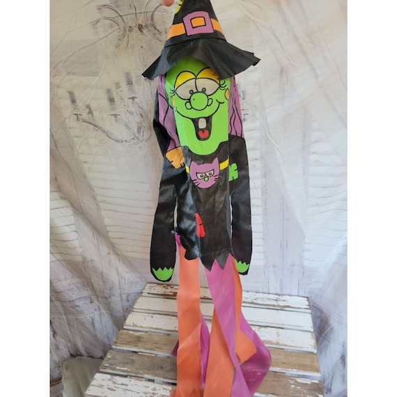 Russ Sonic Witch Windsock Ghoulish Greeters - Etsy