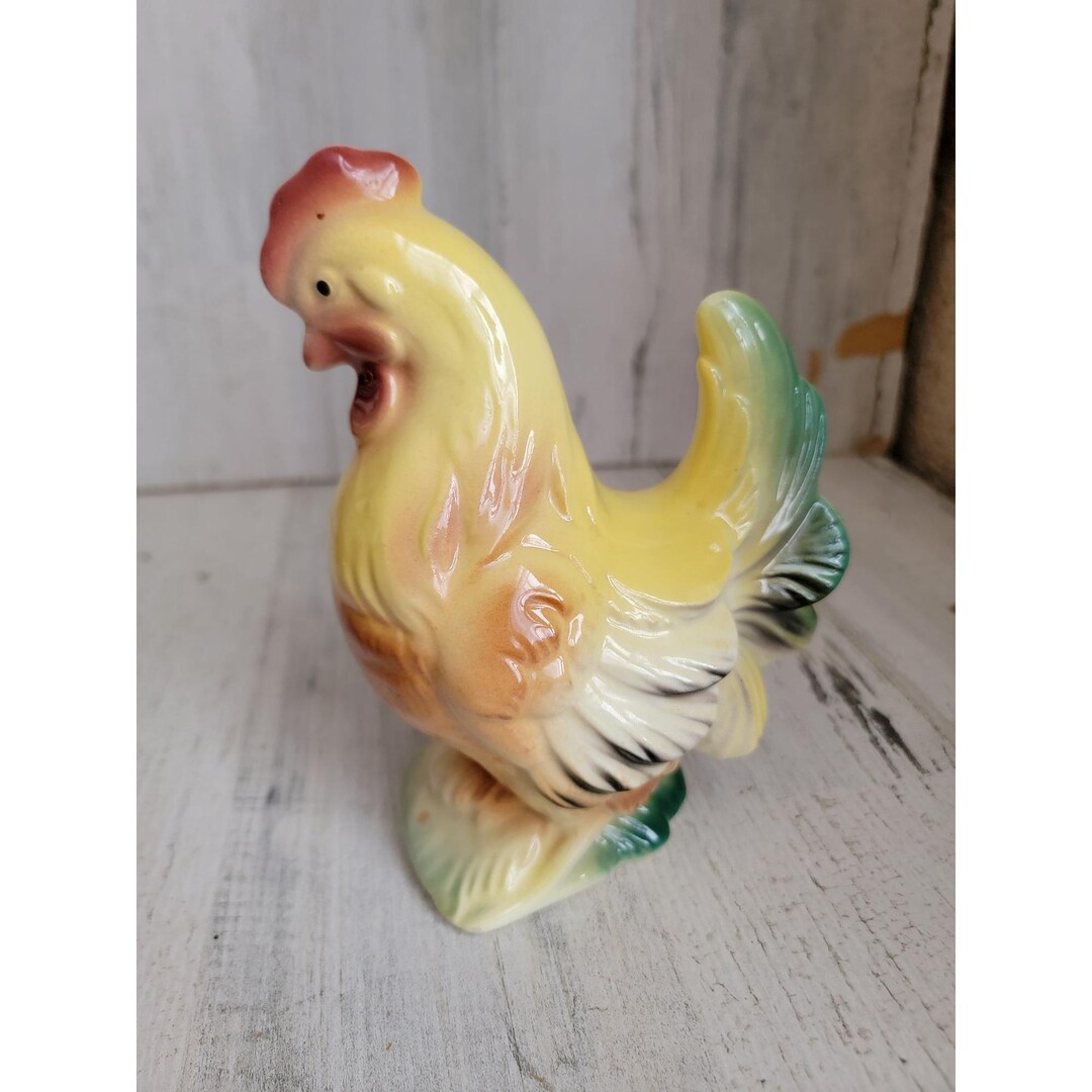Vintage Ceramic Hen Chicken Farm Home Decor Figure Xmas - Etsy