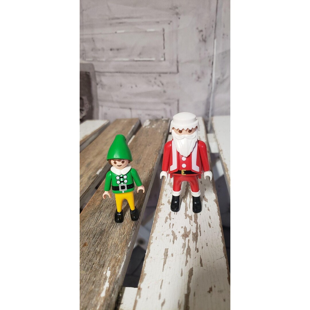 Santa Elf Figurine Toys Set Decor Xmas - Etsy