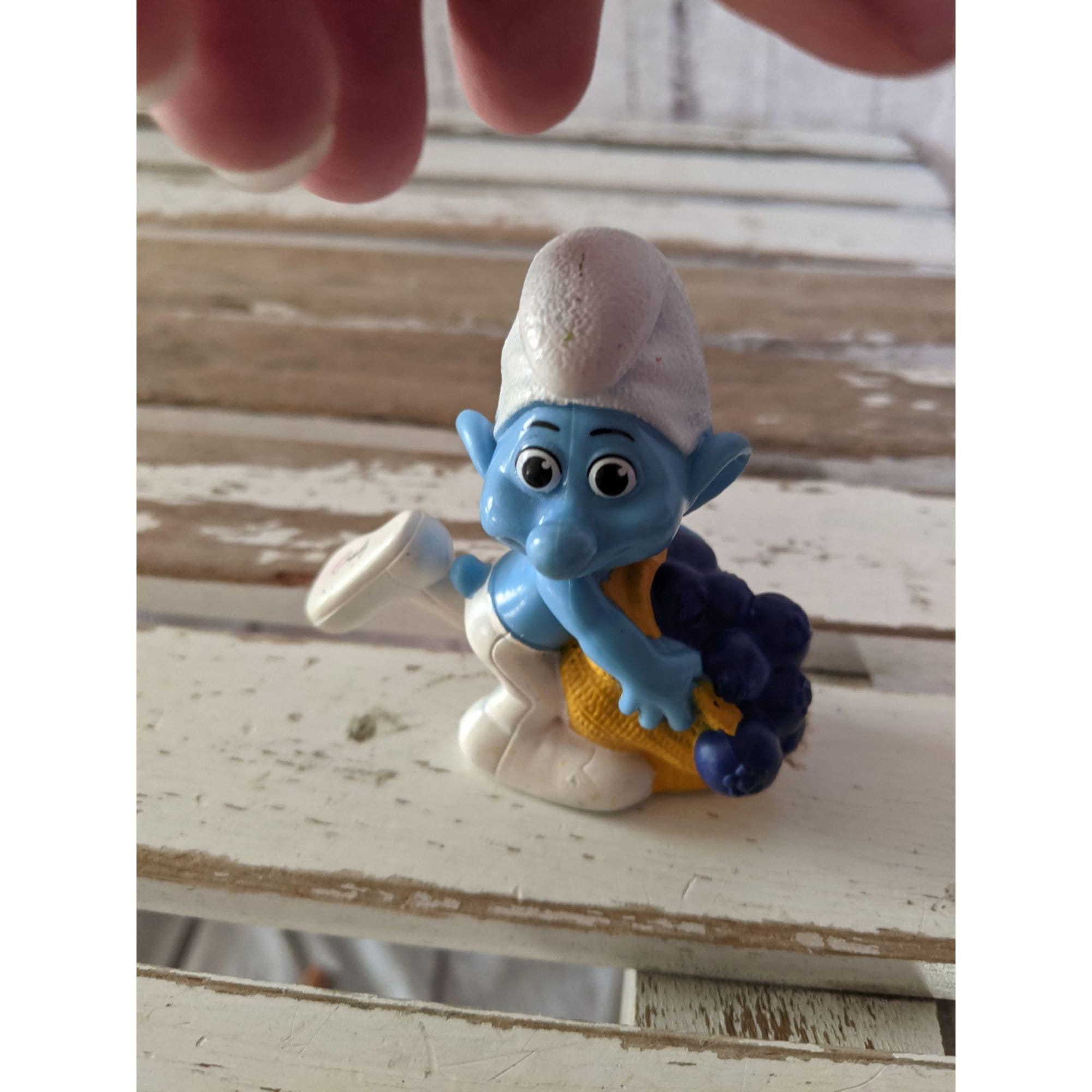 Peyo Vintage Smurf Greedy PVC Mcdonald's Toy - Etsy