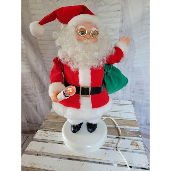 Light up Santa - Etsy
