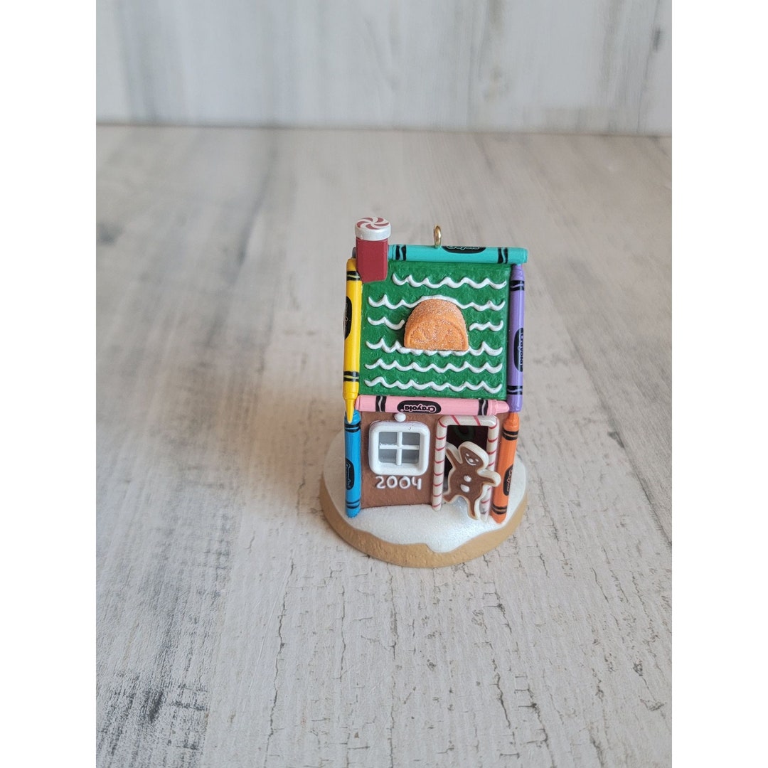 Hallmark Gingerbread House Crayola Crayon Ornament Xmas - Etsy