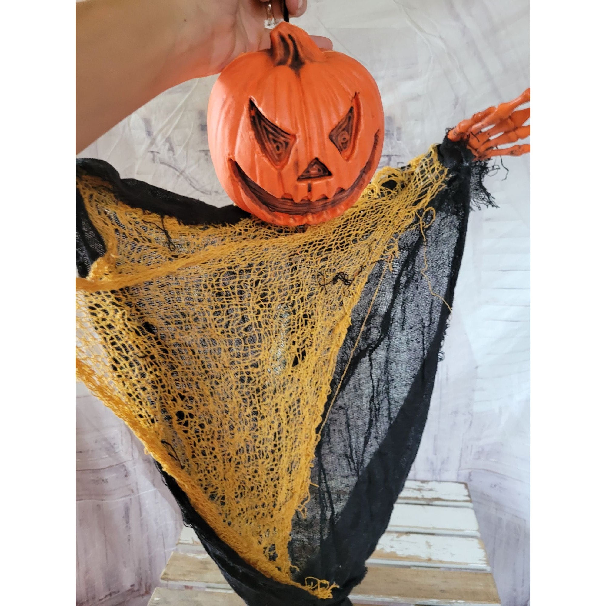 Pumpkin Halloween Prop Light up LED Decor Plastic - Etsy