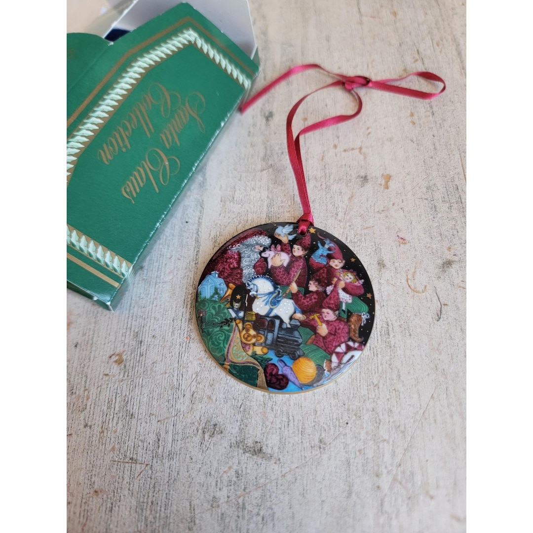 Denmark Copenhagen Porcelain 1989 Santa Claus Collection Ornament Xmas ...