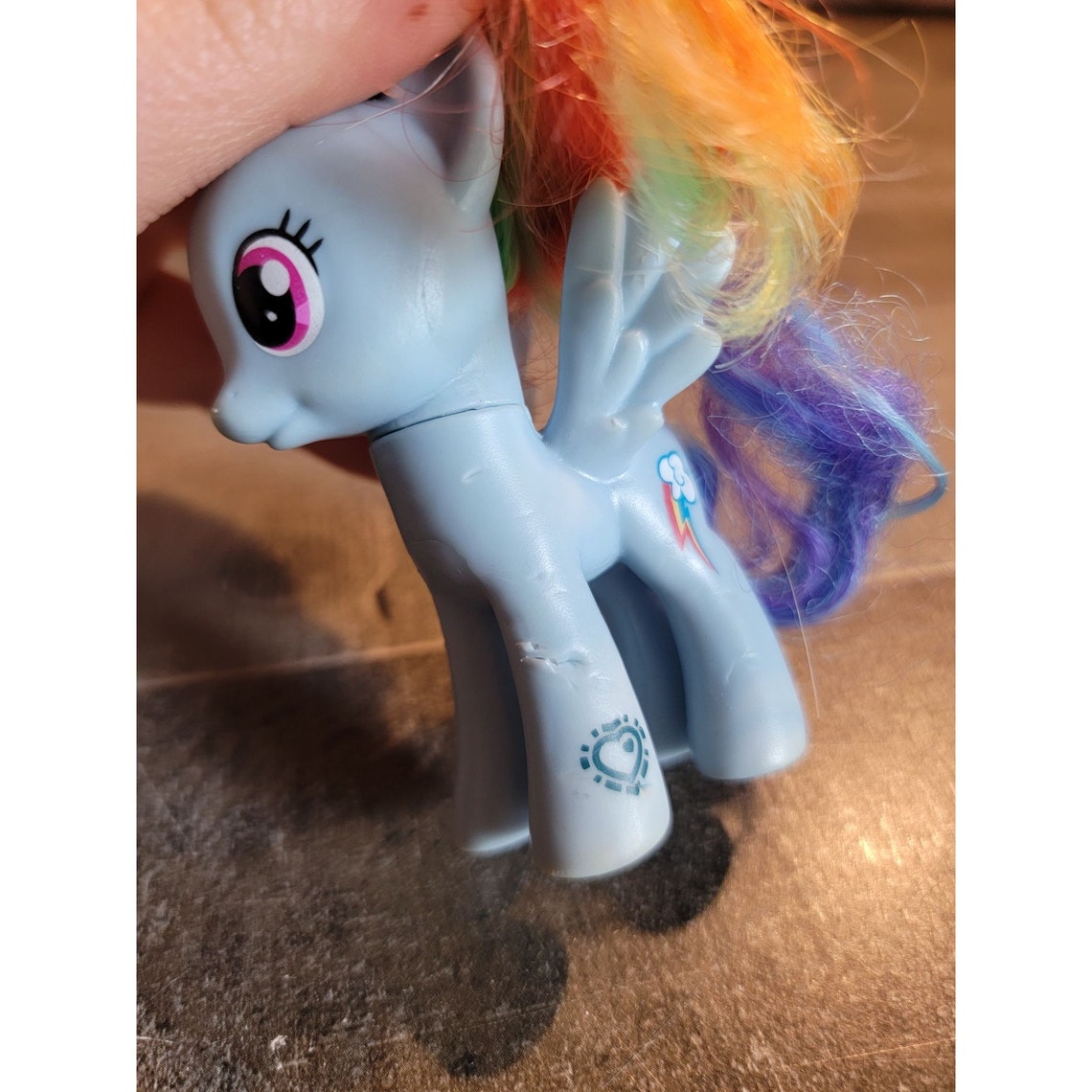 MLP My Little Pony Rainbow Dash Horse Toy Figure Pegasus - Etsy