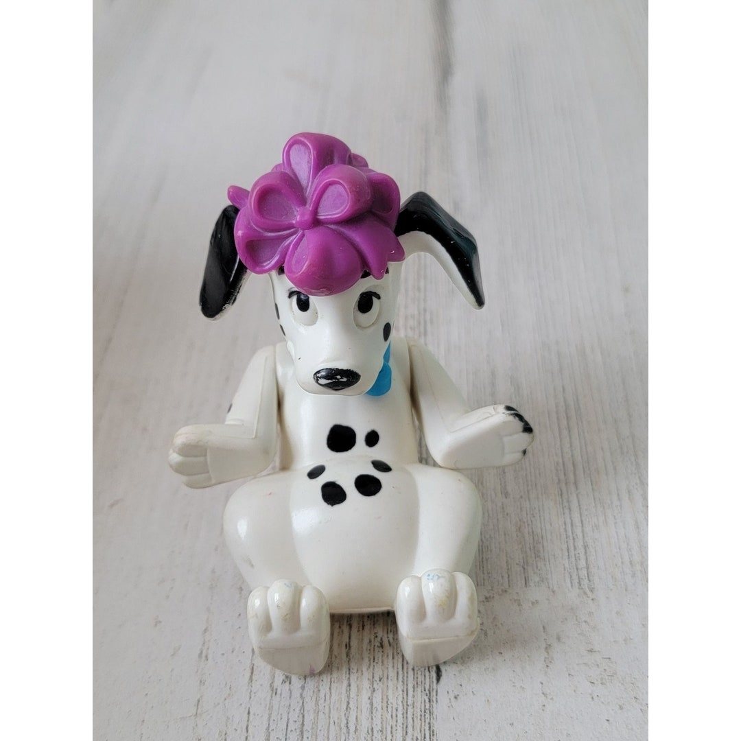 Disney 101 Dalmatian Purple Bow Puppy Pixar Toy Figure - Etsy