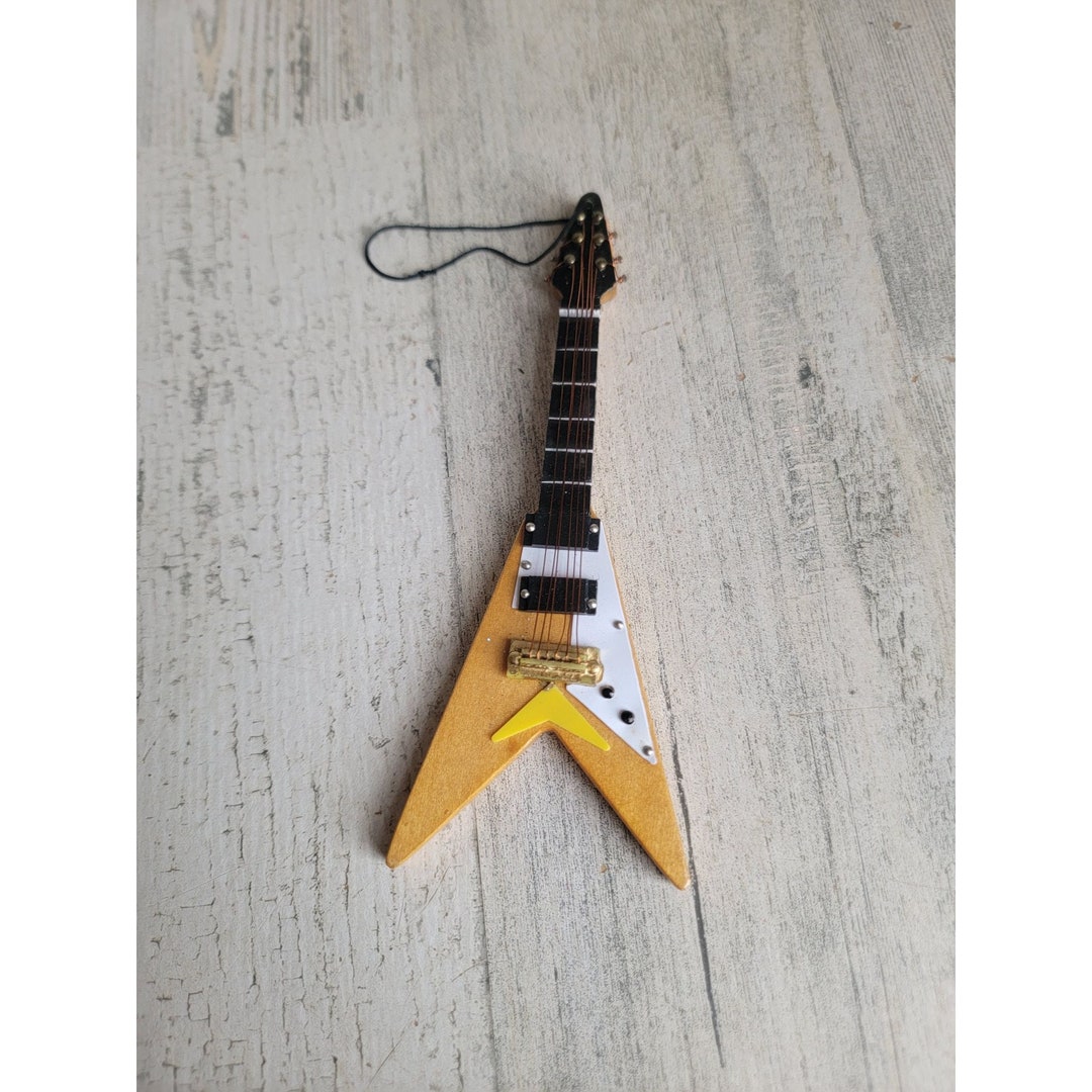 Unique Wooden Triangle Shape Guitar Ornament Xmas - Etsy