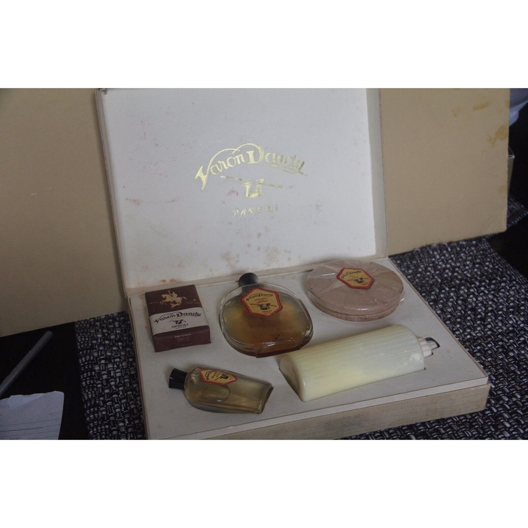 Varon Dandy Vintage Old Stock Cologne Talc Powder Soap Set/lot 5 Very ...