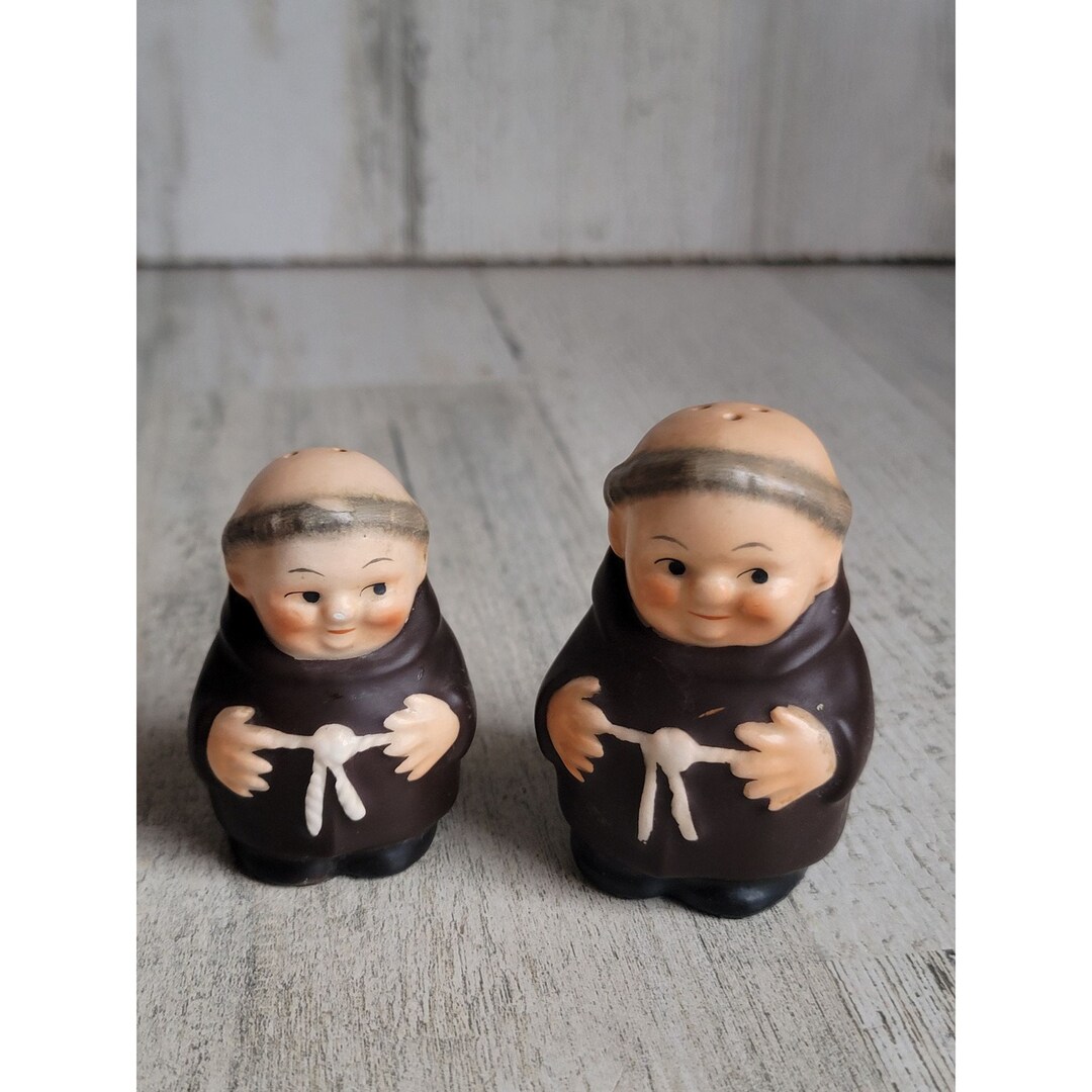 Western Germany Global Monk Salt Pepper Shaker - Etsy
