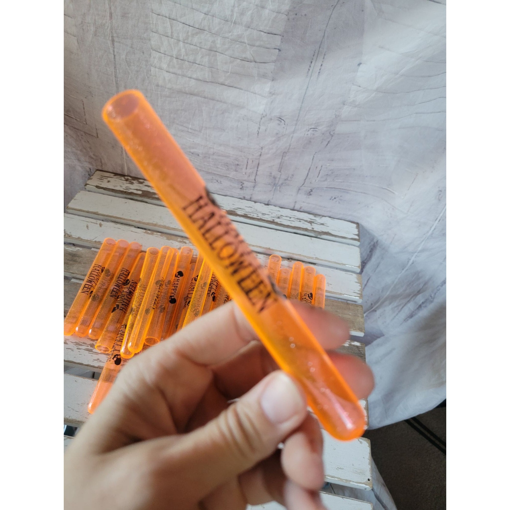 Halloween Test Tube Shot Glass Party Orange Sparkle Set of 27 - Etsy