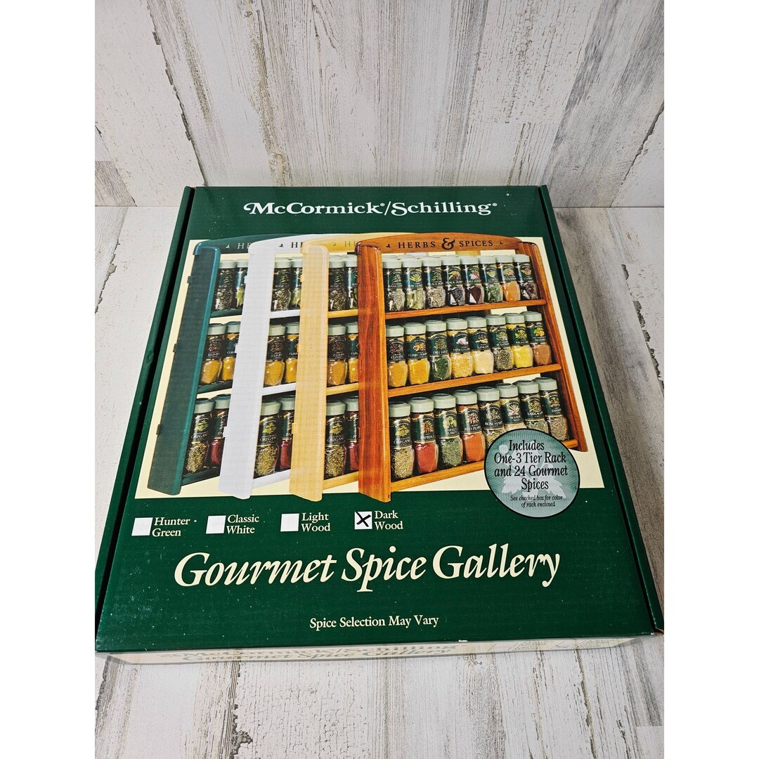 Vintage Mccormick Gourmet Spice Rack Gallery 24 Herbs New - Etsy