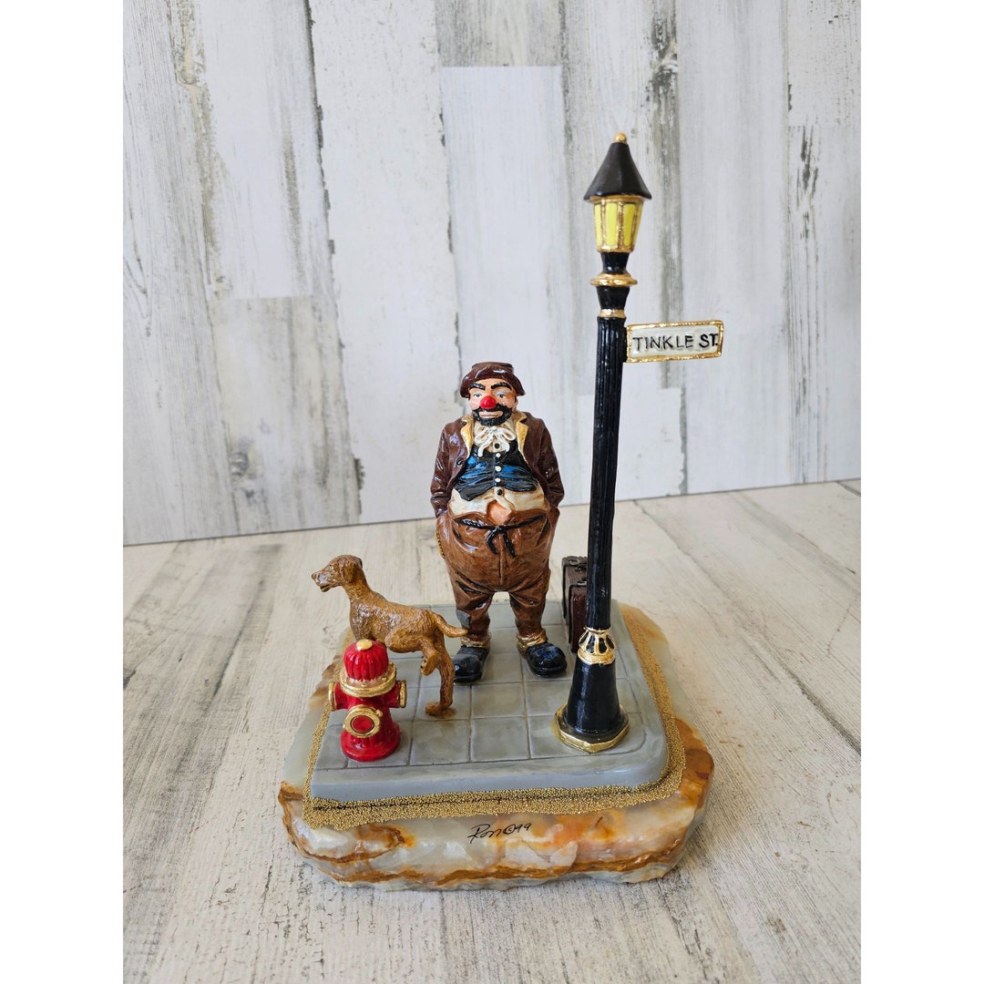 Vintage Ron Lee Water Street AS IS Tinkle Dog Clown Circus Suitcase ...