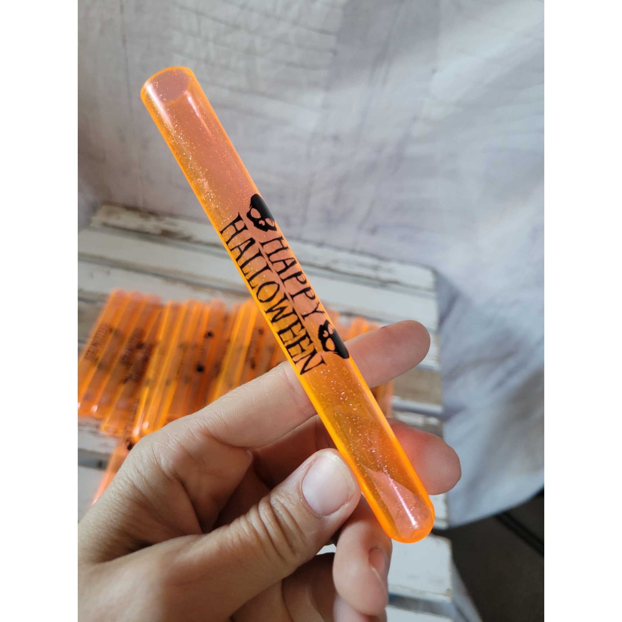 Halloween Test Tube Shot Glass Party Orange Sparkle Set of 27 - Etsy