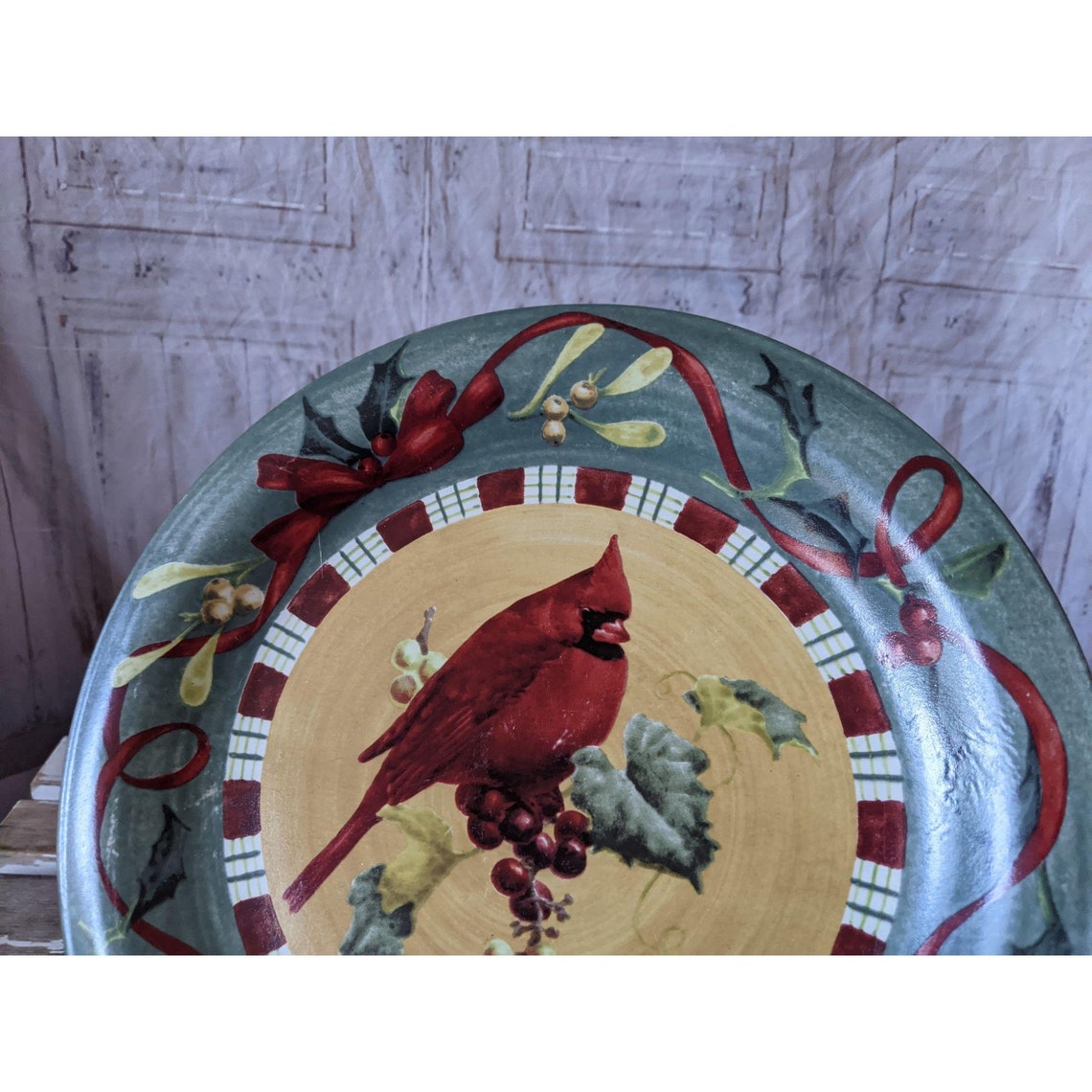 Lenox Cardinal 10.5-in Dinner Plate X-mas Bird Winter - Etsy