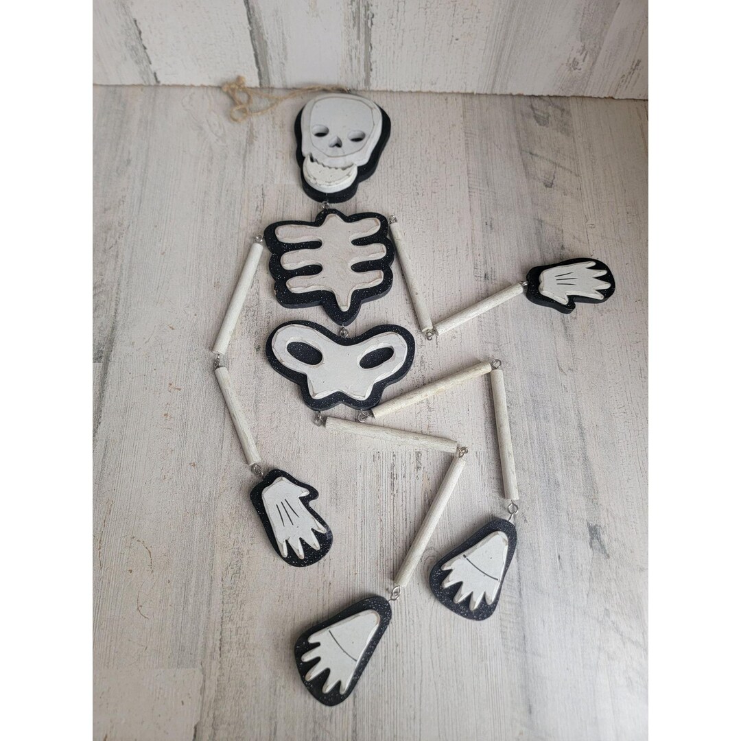 Skeleton Jointed Halloween Hanging Wall Decor Home - Etsy