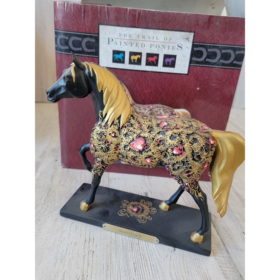 Enesco Sweetheart Trail of Ponies Figurine Collectible - Etsy