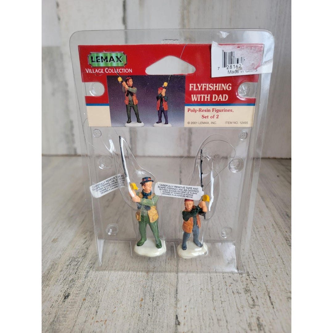 Lemax Fly Fishing With Dad 2001 Vintage Accessory Xmas - Etsy