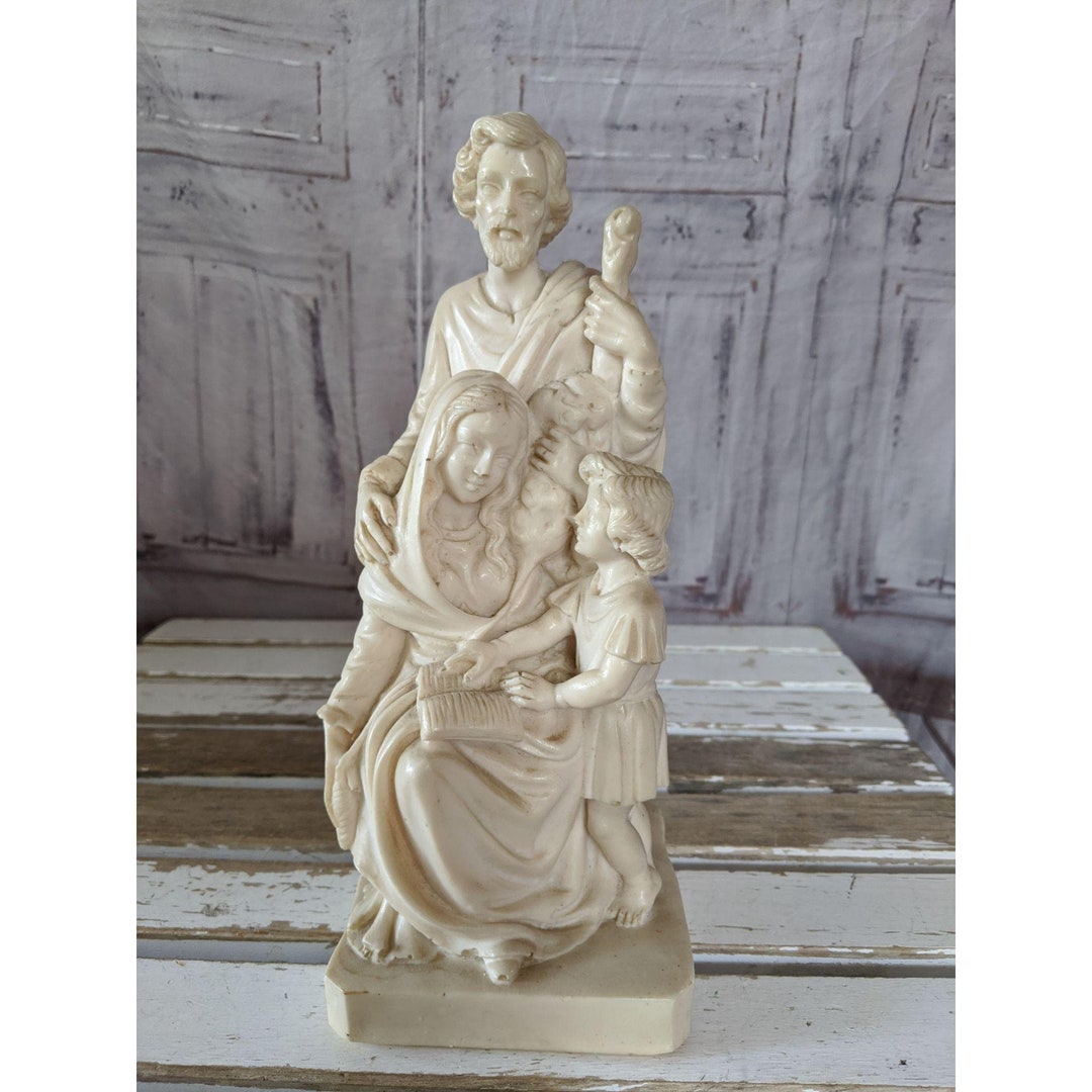 Roman Alabaster Religious Figurine L Toni - Etsy