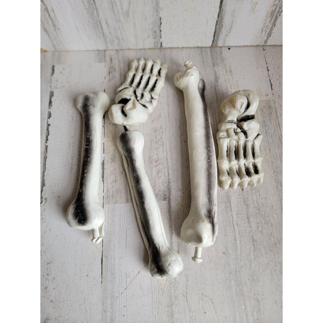 Skeleton Leg Foot Bone Plastic Prop Decor Halloween Scary Set - Etsy