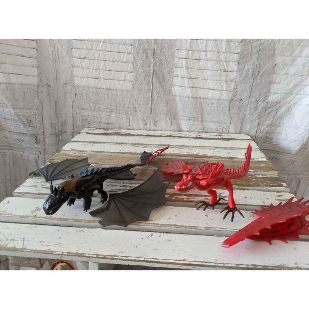 AS IS Hookfang How to Train a Dragon Red Toothless Action Figure Toys ...