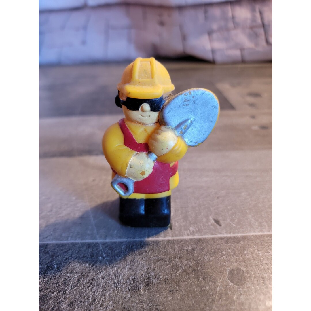 Construction Worker Man Shovel Sunglasses People Toy Figure - Etsy