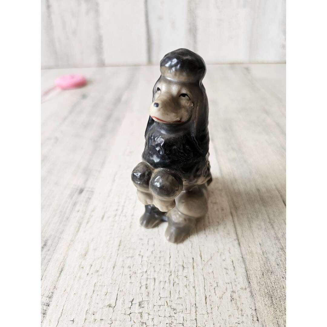 Porcelain Vintage Poodle Figurine Statue Japan Puppy Dog Begging - Etsy