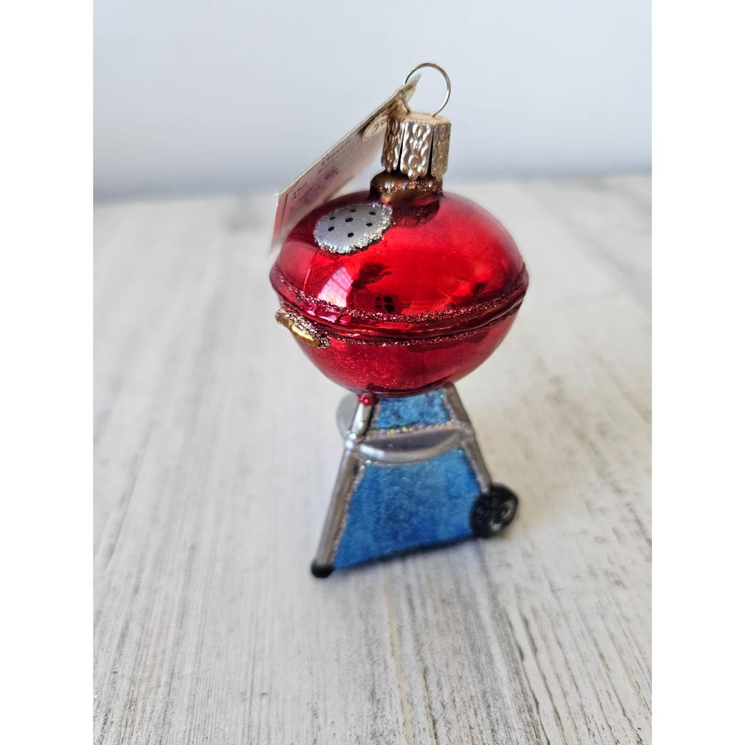 Old World OWC Classic Barbecue Grill Glass Ornament Food Xmas Tree - Etsy