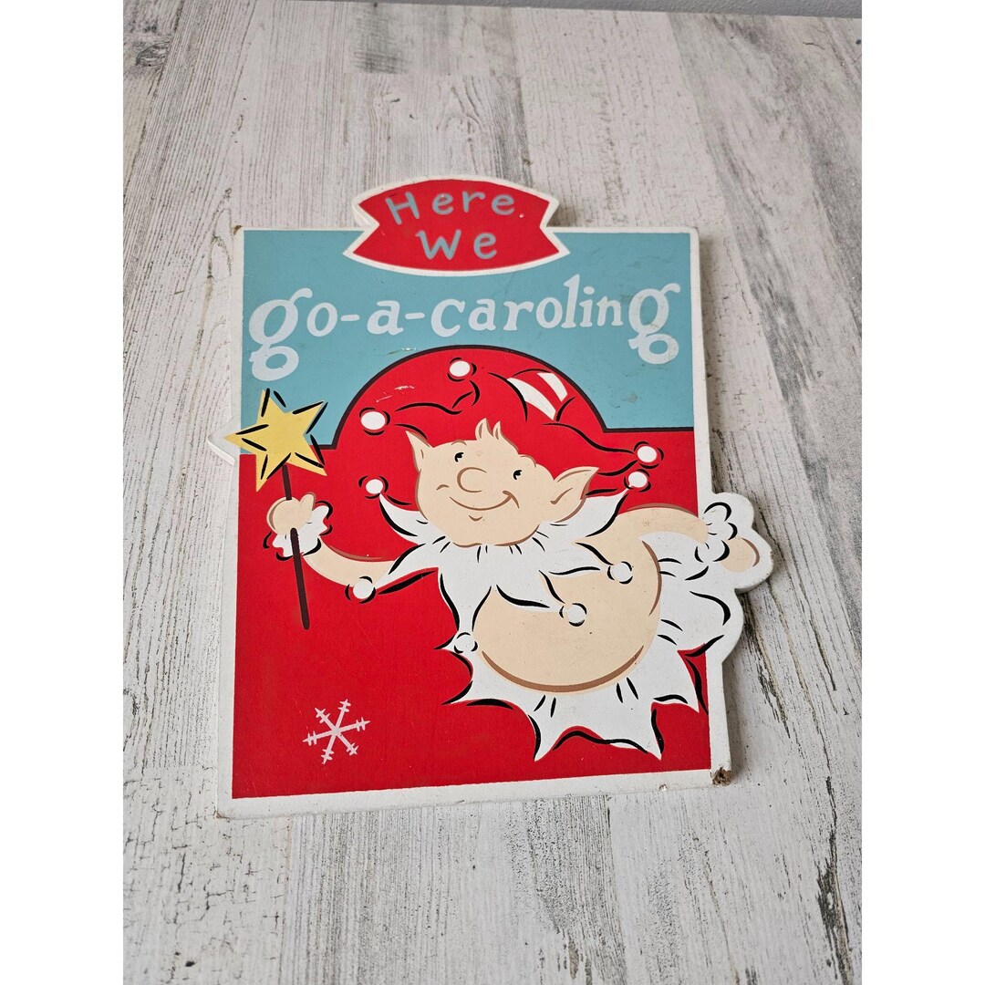 Vintage Elf Caroline Sprite Pixie Hanging Wall Wood Picture Unique ...