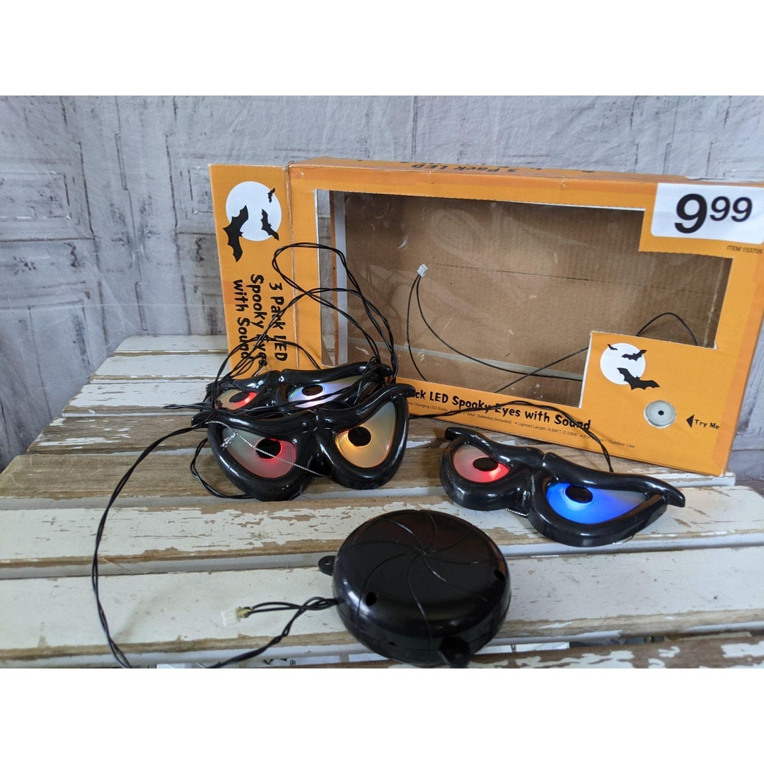Light up Spooky Eyes String Set Halloween Decor Prop - Etsy