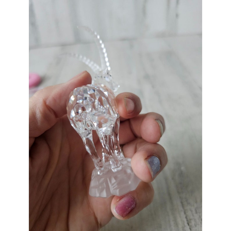 Swarovski Crystal Mountain Goat Horns Large Crystal - Etsy