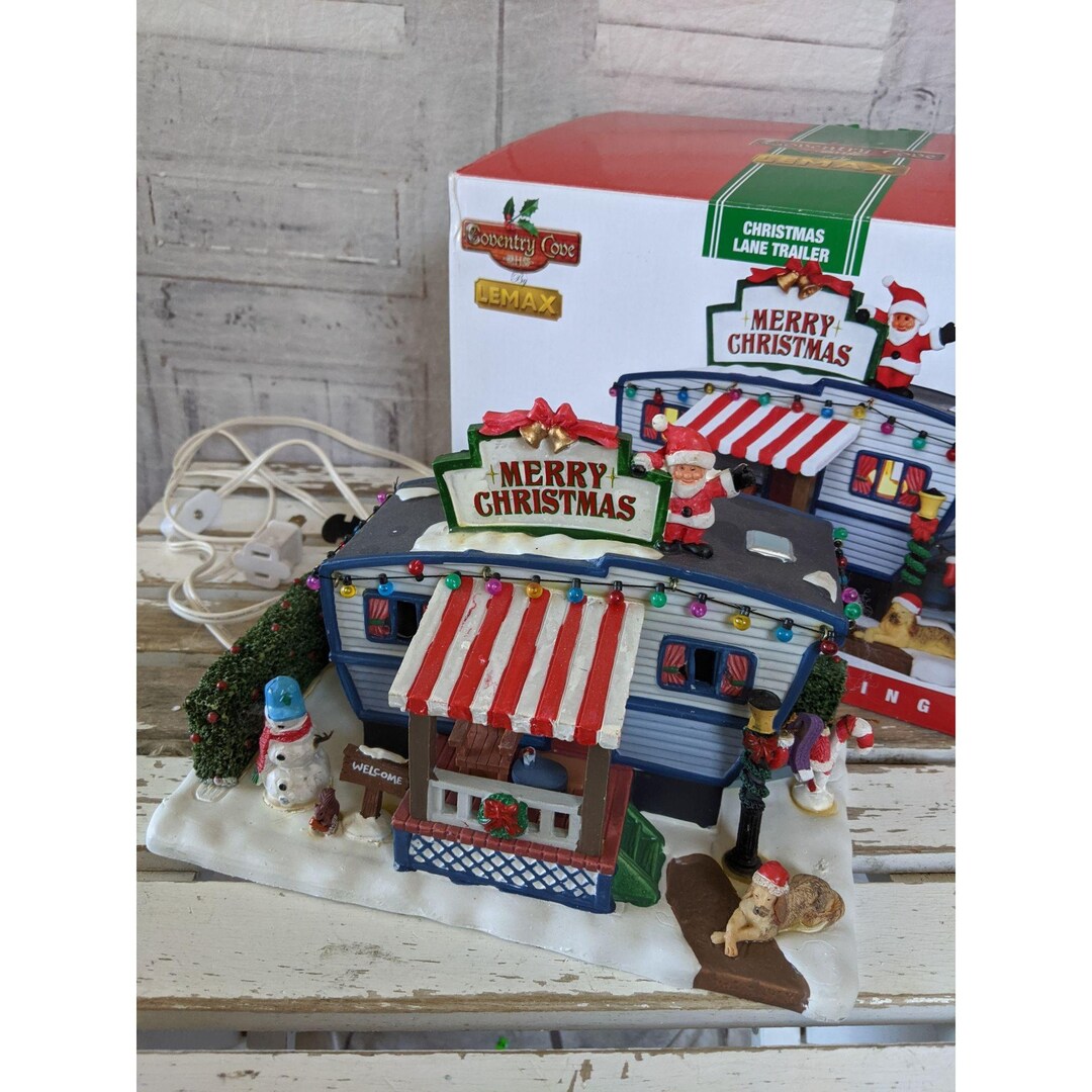 Lemax Christmas Lane Trailer Coventry Cove Village House Xmas Decor - Etsy