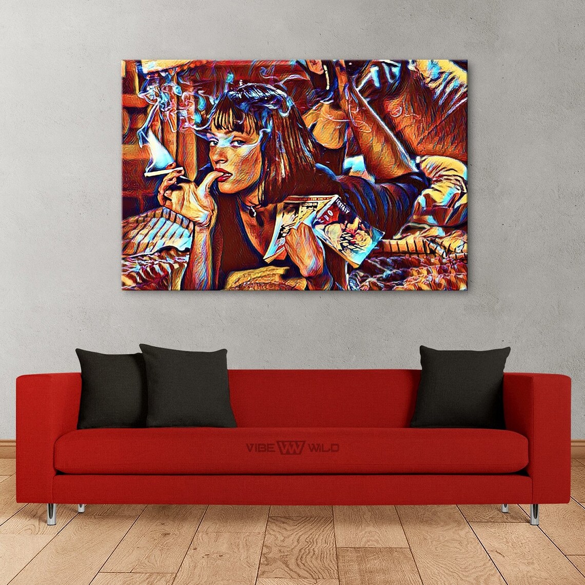 Pulp Fiction Canvas Art Uma Thurman Pulp Fiction Wall Art - Etsy Singapore