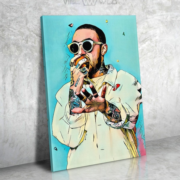 Mac Miller Painting - Etsy