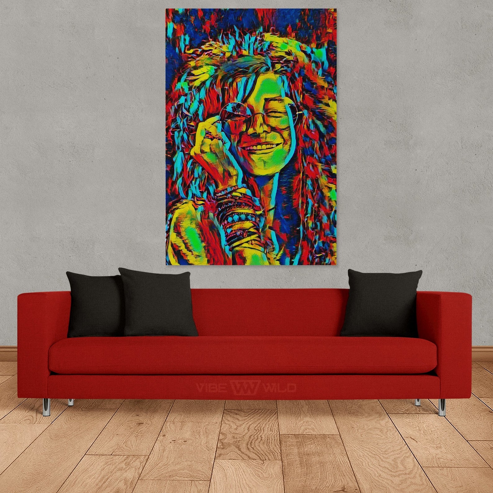 Janis Joplin Canvas Art Painting Abstract Colors | Janis Joplin Wall ...