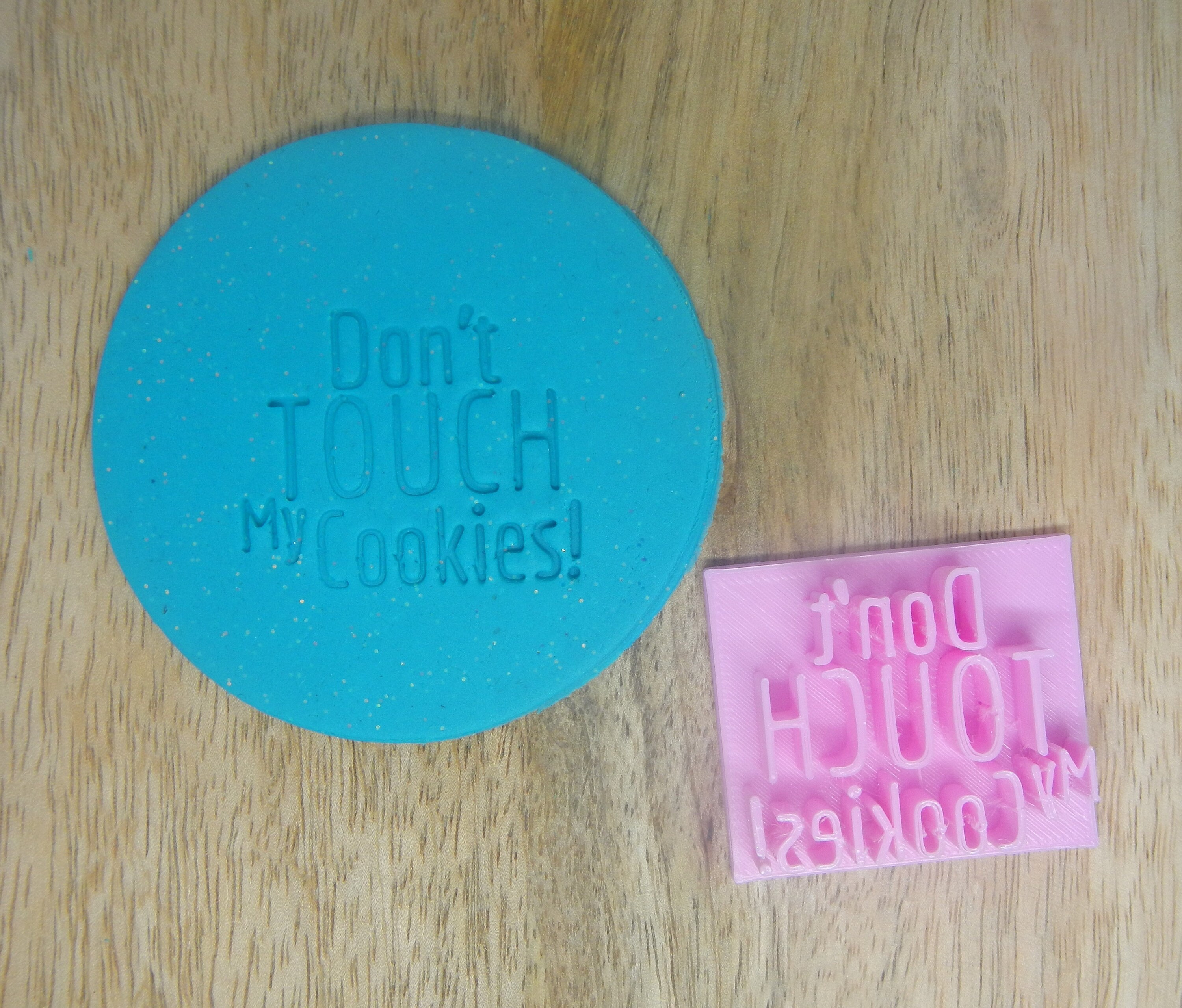 Don't touch my cookies Cookie Stamp Fondant Embosser | Etsy