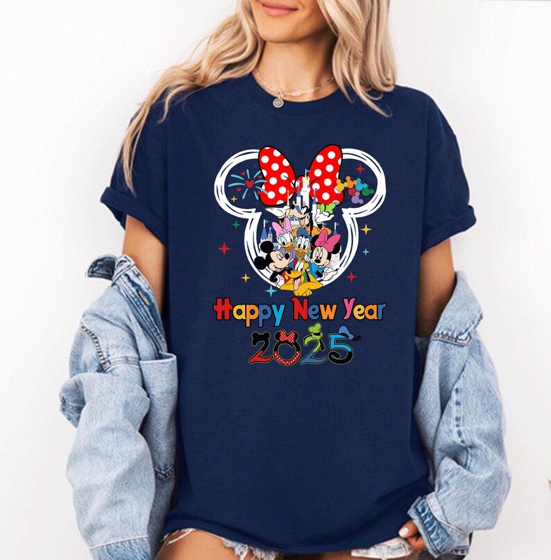 Matching Disney Christmas Family Shirt, Happy New Year 2026, Custom ...